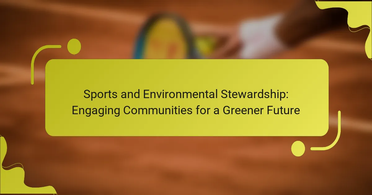 Sports & Environmental Stewardship: Engaging Communities for a Greener ...